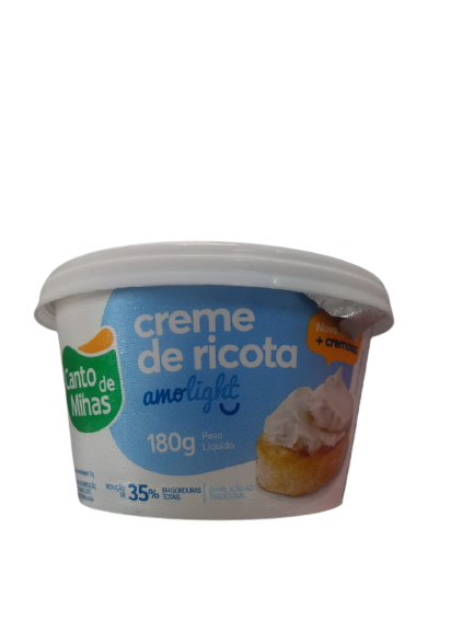 Mumu Laticinios - Cabana | CREME DE RICOTA LIGHT CANTO DE MINAS 180G